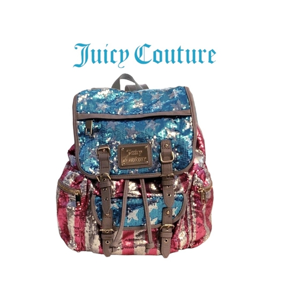 Juicy Couture | Bags | Juicy Couture American Flag Sequim Backpack ...